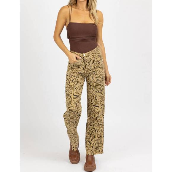 Bailey Rose | Jeans | New Bailey Rose Abstract High Rise Flare Jean In ...